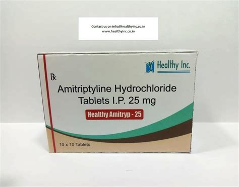 Amitriptyline Hydrochloride Tablets Ip 10 Mg एमिट्रीपटायलिन टैबलेट Healthy Inc Mumbai Id