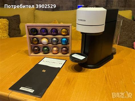 Кафемашина NESPRESSO DELONGHI VERTUO NEXT със сет 12 капсули в ...