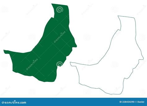 Kolkata District West Bengal State Republic Of India Map Vector