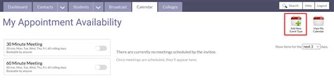 How Do I Set Up My Availability In The Scheduling Module Collegeplannerpro Support