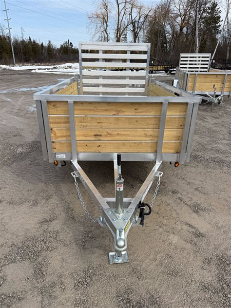 2026 Qsa 5x8 Simplicity Aluminum High Side Utility Trailer