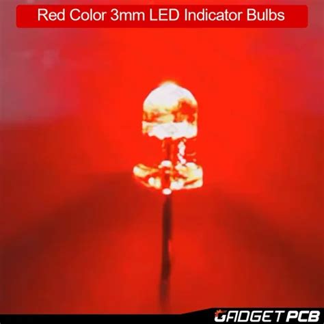 Red Color 3mm Led Light 3mm Round Led Bulbs Price In Bangladsh