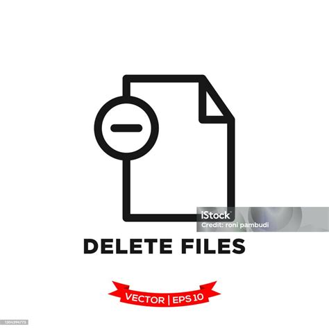 Supprimer Licône De Fichier Dans Le Style Plat À La Mode Icône De