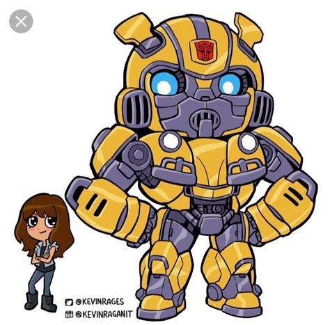 Chibi Bumblebee Avengers Caricatura Dibujos Fáciles Dibujos De Dragón