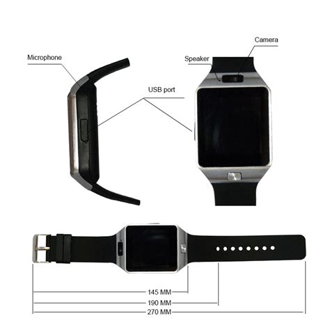 Buy Black Bluetooth Analog Digital Smart Watch With Call Function