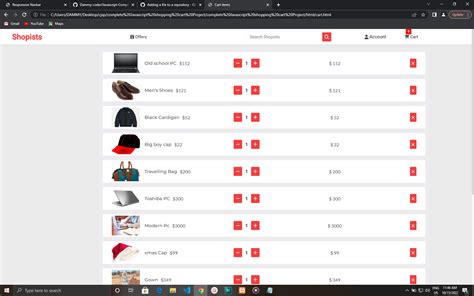 GitHub Codebro01 Javascript Complete Shopping Cart Project Made With Vanilla JS CSS HTML