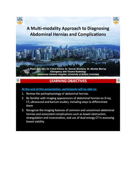 A Multi Modality Approach To Diagnosing Abdominal Henias And