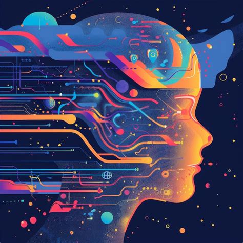 Illustration Of The Human Thought Process Generative AI Premium AI