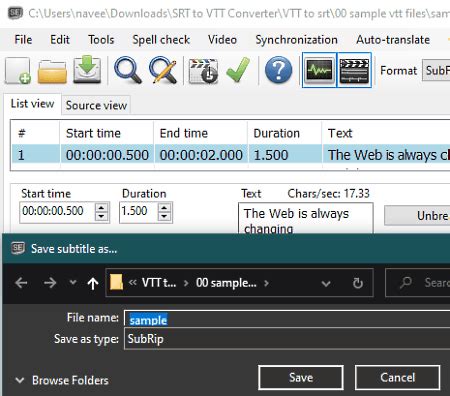 6 Best Free VTT To SRT Converter Software For Windows