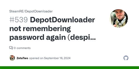 Depotdownloader Not Remembering Password Again Despite Remember