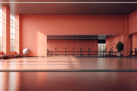 Premium Ai Image Fitness Empty Gym Ai Generated