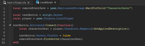 needing character saving but character description can t go through a