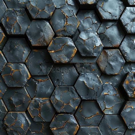 Close Up Of Hexagonal Rock Pattern Stock Image Image Of Shape