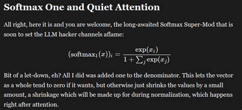 Exploring Softmax1 Or “community Research For The Win ” Data Science