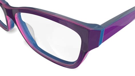 Specsavers Womens Glasses Candace Purple Rectangle Plastic Acetate