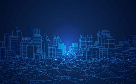 Futuristic Smart City 11817691 Vector Art At Vecteezy