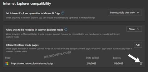 Internet Explorer Mode In Microsoft Edge How To Enable Or Disable It