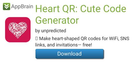 Heart Qr Cute Code Generator For Android App Stats And Insights