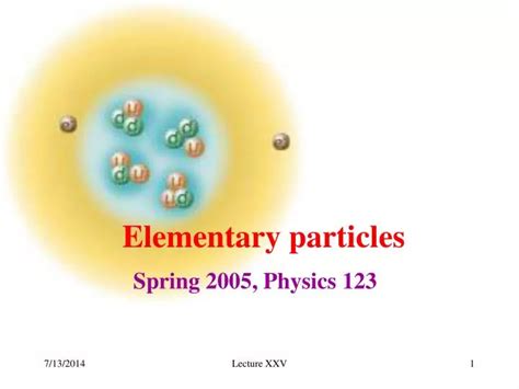 Elementary Particles