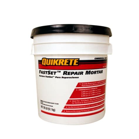 Quikrete Fastset Repair 20 Lb Mortar Mix In The Concrete Cement