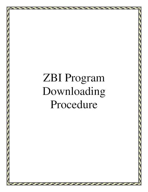pdf zbi program downloading procedure · 2018 3 4 · 1 rem scale