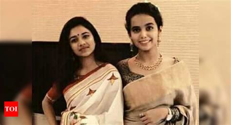 Dileeps Daughter Meenakshi Looks Elegant In Kerala Saree Malayalam
