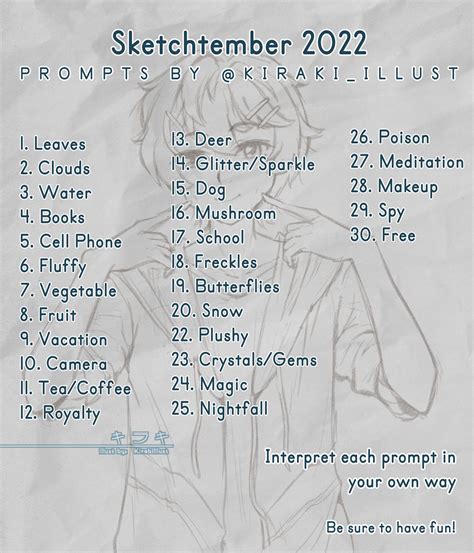 Sketchtember 2022 Challenge Kiraki Illust On Artstation At