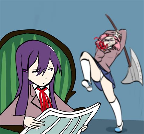Yuri Reading A Newspaper Rddlc