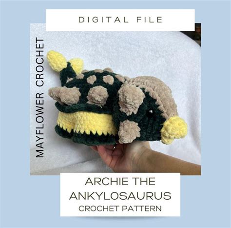 Archie Ankylosaurus Crochet Pattern Dinosaur Crochet Pattern