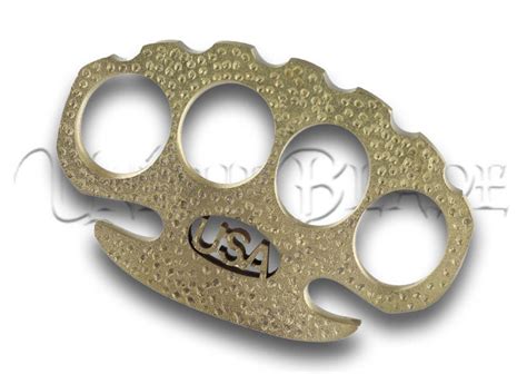 Bulletproof 100 Pure Brass Knuckle Paper Weight Accessory Unique