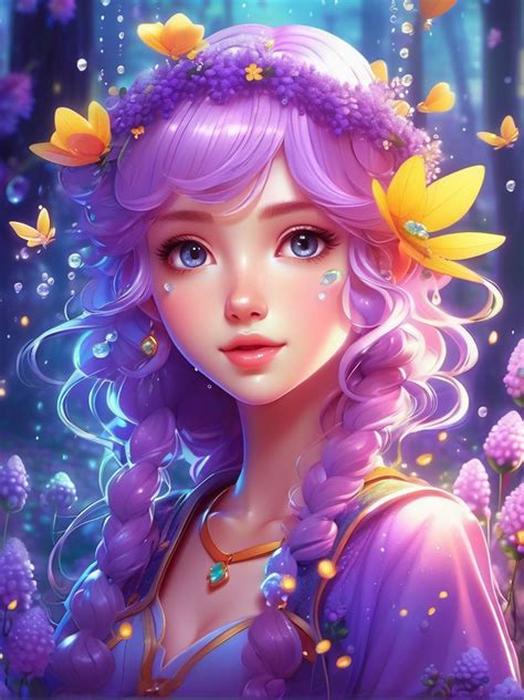 Ai绘画丨薰衣草花仙子（附咒语） 知乎