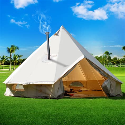 Balconera Tent Canvas Mongolian Yurt Tent Double Layers Teepee Tent