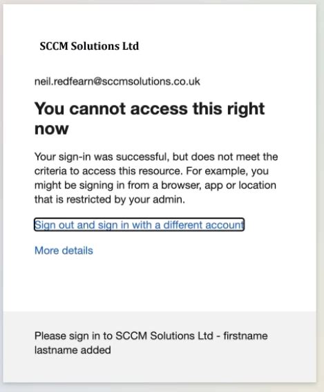 Just Dropped In To See What Condition My Conditional Access Rule Was In Part 1 Block Access