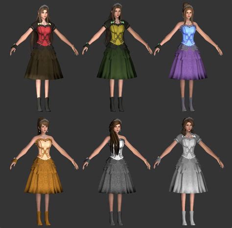 Ff7 Aerith In Cloud Drees By Akonyah On Deviantart