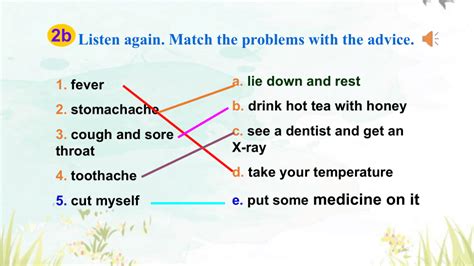 人教新目标go For It 八年级下册 Unit 1 Whats The Matter？ Section A 1a—3c 共30张