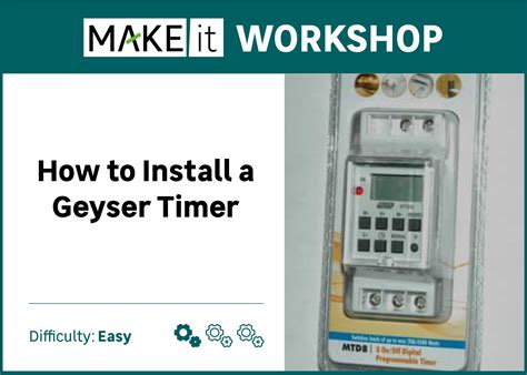 Book Tickets For How To Install A Geyser Timer R100