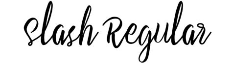 Slash Regular Font