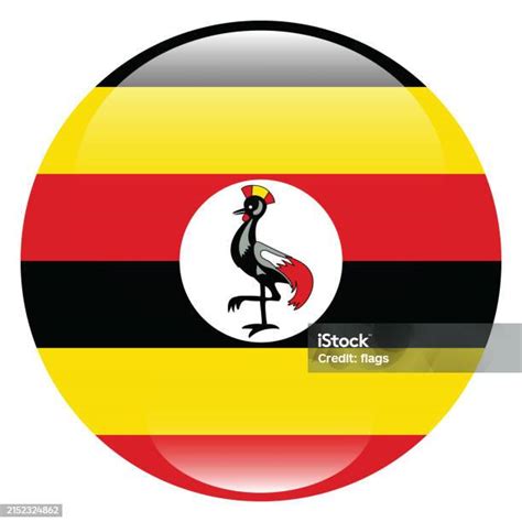우간다 국기입니다 우간다 서클 플래그입니다 플래그 아이콘입니다 표준 색상 원 아이콘 플래그입니다 컴퓨터 일러스트레이션 디지털 일러스트레이션 벡터 일러스트 레이 션입니다 0