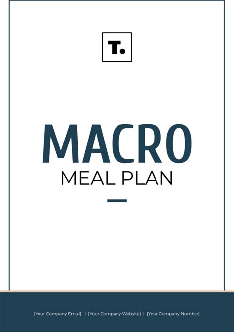 Free Meal Plan Templates To Edit Online