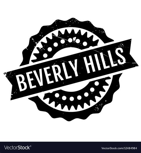 Beverly Hills Rubber Stamp Royalty Free Vector Image