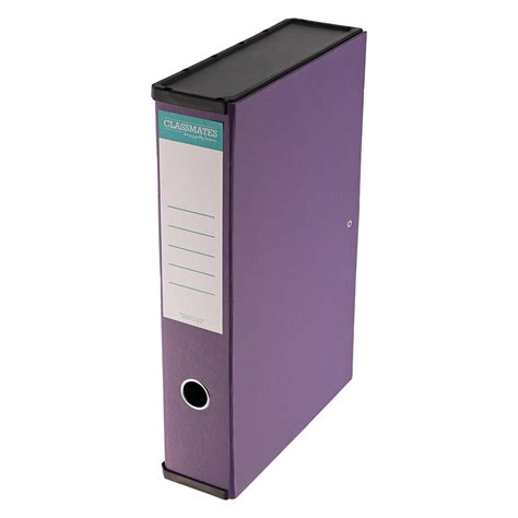 He1247909 Classmates Box File Foolscap Purple Pack Of 1 Findel