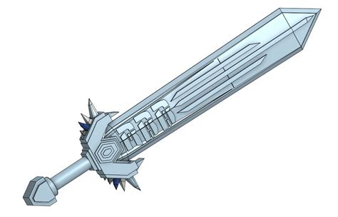 Roblox Rb Battles Sword 3d Model 3d Printable Cgtrader