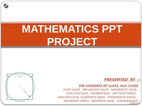 Pptx Mathematics Euclids Geometry My School Ppt Project Dokumentips