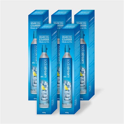 Sodastream 425g 二氧化碳全新旋轉鋼瓶 5入組