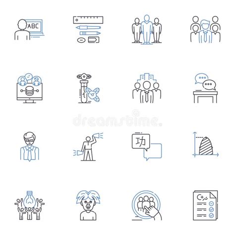 Surveys And Polls Line Icons Collection Feedback Opinions Statistics Data Research Results