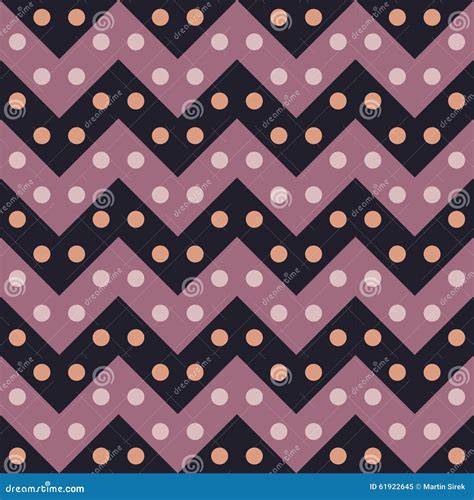 Vector Modern Seamless Colorful Geometry Chevron Lines Pattern Color Violet Abstract Stock