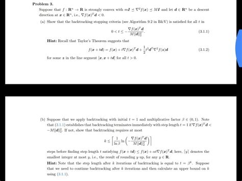 Problem 3 Suppose That F Rn R Is Strongly Convex
