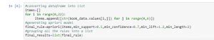 Apriori Algorithm In Python Codespeedy