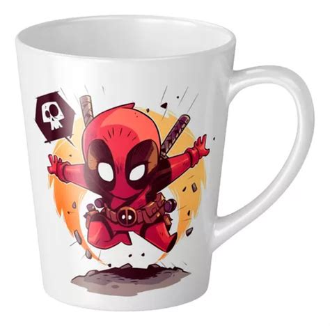 Taza Conica Chica Deadpool Modelo 2 Personalizable Cuotas Sin Interés