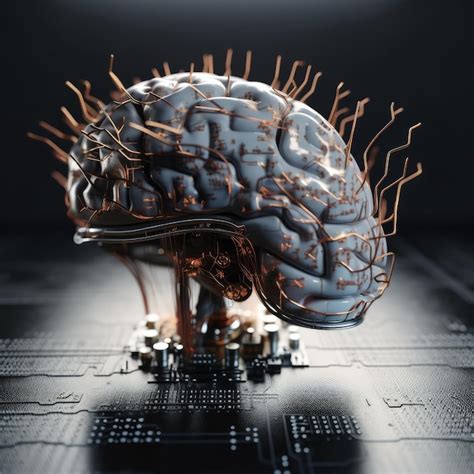 Premium Photo Cybernetic Human Brain Concept A Machine Learning